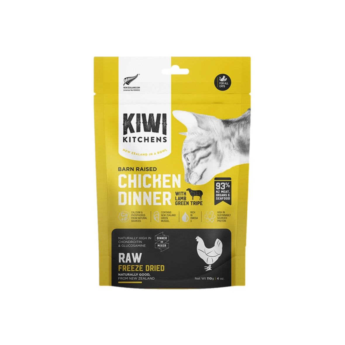 Kiwi Kitchens Freeze-Dried Chicken & Lamb Tripe Cat Food - THE PAW ...